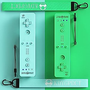 KDYGPDCT Wii Controller 2 Pack,Wii Game Wireless Controller for Nintendo Wii U Console,2023 New Wii Controller with Wrist Strap,Smoother Feel and Increased Experience