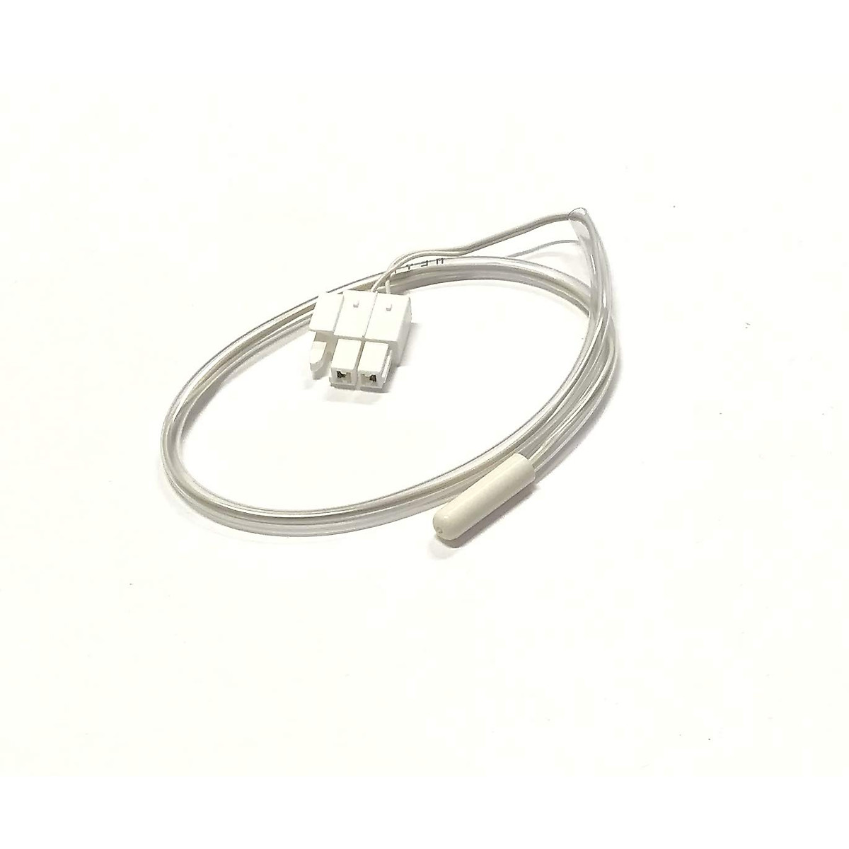 OEM Samsung Refrigerator White Temperature Sensor For Freezer Section Originally For Samsung RS265LBWP, RS265LBWP/XAA, RS265TDRS, RS265TDRS/XAA, RS265TDRS/XAC