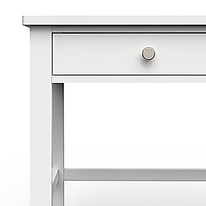 Child Craft Forever Eclectic Harmony Writing Computer Desk with Drawers, Multipurpose Bedroom Writing Table with Storage Space, Small Wood Desk, 48 Inches (Matte White)