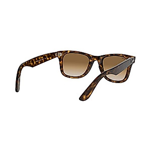 Ray-Ban Rb4340 Wayfarer Ease Square Sunglasses, Light Havana/Clear Gradient Brown, 50 mm