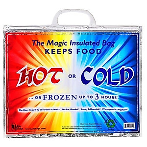 Large Insulated Bag, Keeps Food Hot or Cold up to "3 Hours" with HandleGreat Quality