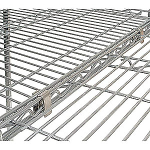 Nexel (AS) Chrome S-Hooks, 12 Pack, Use 2 S Hooks for Each Shelf, Joins Wire Shelving Units Together, Chrome (12 Per Pack)