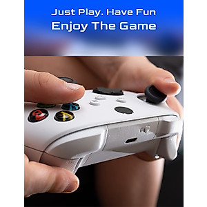 Benseager Replacement Bumper for Xbox Series X Controller, LB RB Bumper Button Replacement Parts for Xbox Series X/S Controller (Black&White)