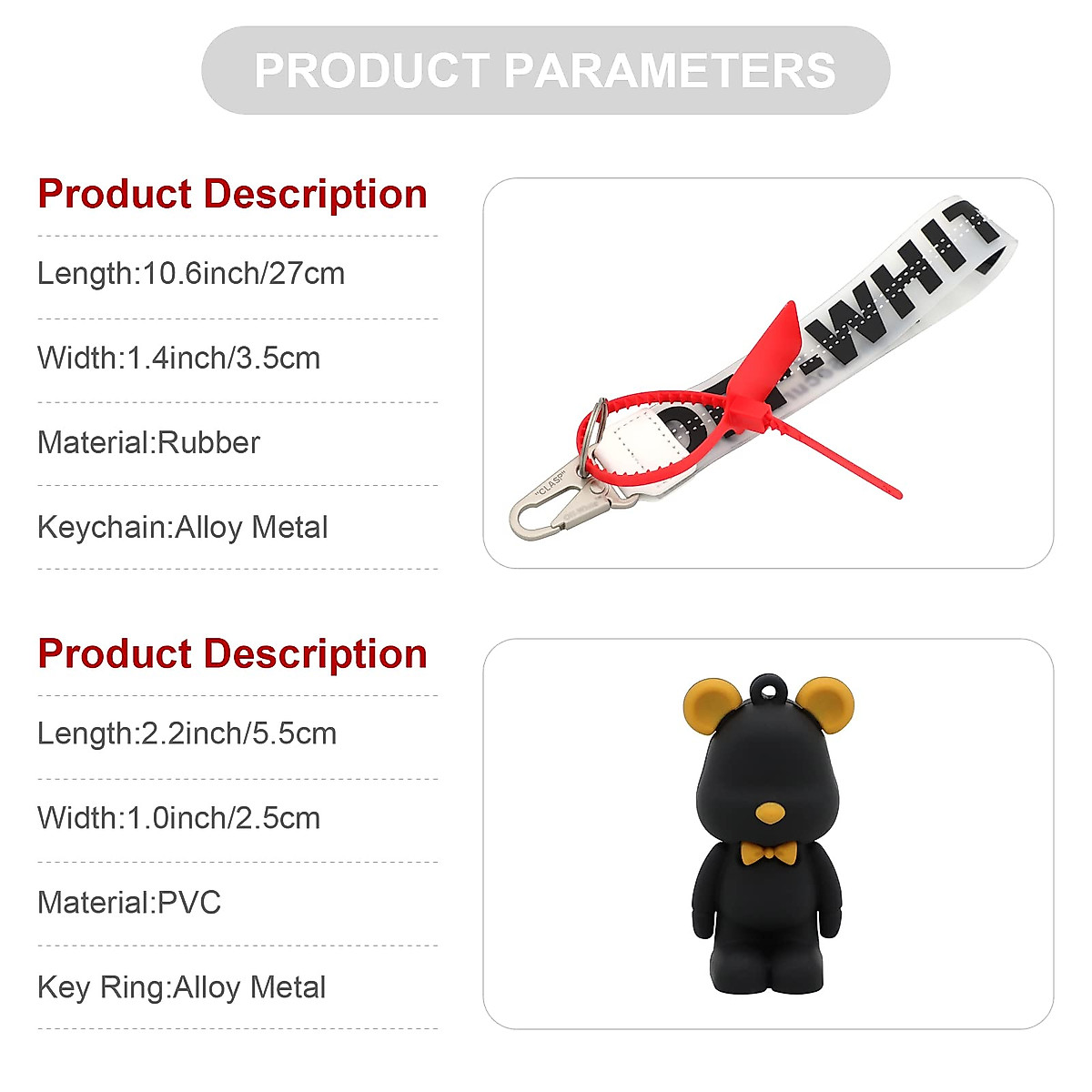 OPIHAZAT Lanyards for Keys, Wristlet KeyChain, 2 Pack Wrist Lanyard Keychain for Car Keys Assecories