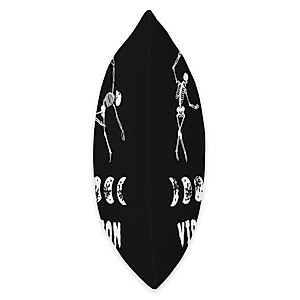 Virgo Zodiac Sign Goth Gothic and Moon Phase Virgo Astrology Zodiac Sign Goth Dancing Skeletons and Moon Throw Pillow, 16x16, Multicolor