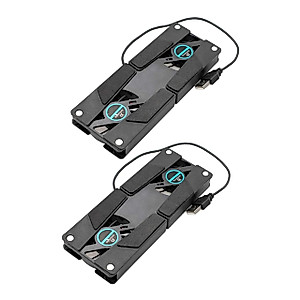 TIDTALEO 2pcs Heat Sink Anti-Slip Laptop Cooler Laptop Fan Stand Laptop Fan Cooling Stand Gaming Cooler Pad Laptop Cooler Pad Quiet Laptop Cooler Portable Fans Radiating Plate Notebook Abs