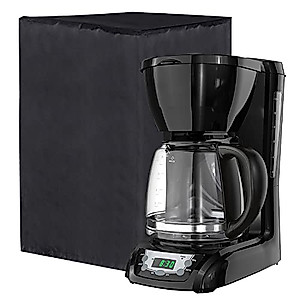 PASONIKA Coffee Maker Cover, Dustproof Appliances Cover, Black