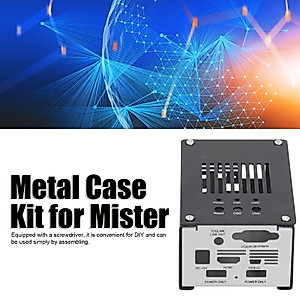 KOSDFOGE Metal Case Kit, Metal Case Kit for Mister DIY Metal Housing Kit Accessories for Terasic DE10‑Nano for Simulates Game Consoles, Computers, and Arcade Boards