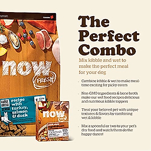 Now Fresh Wet Dog Food, 12.5 oz (12 Ct) - Grain Free Wet Dog Food - Pork Stew with Bone Broth - Healthy Diet for Small, Medium and Large Breed Dogs