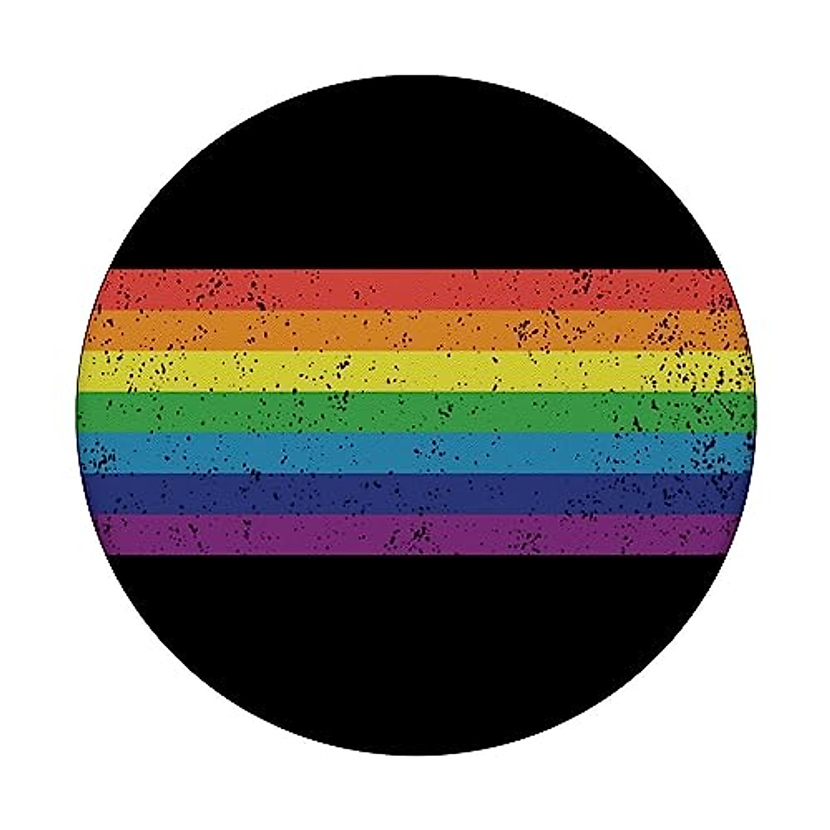 Rainbow Flag Retro Style LGBT Gay Pride PopSockets Swappable PopGrip