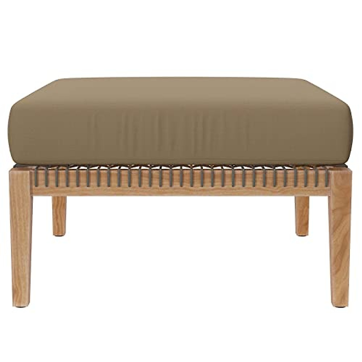 Modway Clearwater Sectional, 4-Piece Set, Gray Light Brown