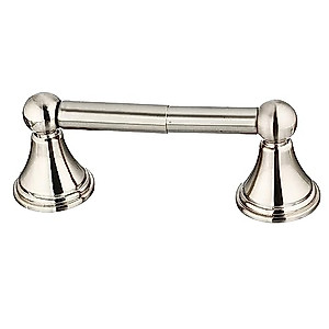 Amazon Basics AB-BR809-SN Modern Spring Toilet Paper Holder, Satin Nickel