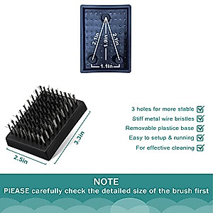 4PCS Grill Brush Replacement Heads, HaSteeL Wire Bristle Free Grill Cleaning Brush Replaceable Heads Fits Most Grill Brushes, Best BBQ Cleaner