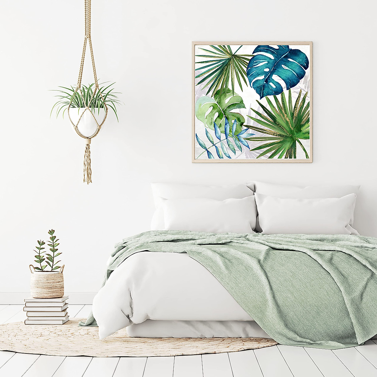 Artmaple Paint by Number for Adults Beginner Kids CANVAS ONLY, Ideal Gift Choice for Birthday,Anniversary or Any Festival. DIY Acrylic for Decor Canvas Roll (16x16inch, Tropical)