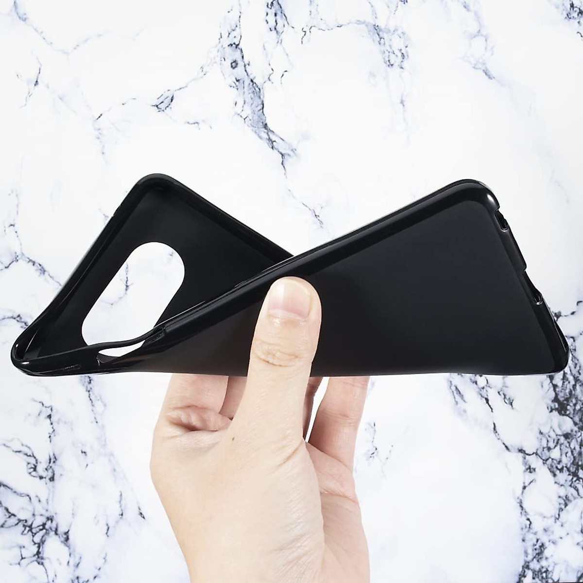 Shantime for LG V20 H990DS Case, Soft TPU Back Cover Shockproof Silicone Bumper Anti-Fingerprints Full-Body Protective Case Cover for LG V20 H990DS (5.70 Inch) (Black)