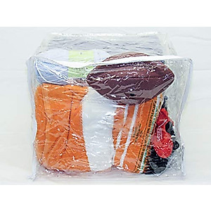 Clear Vinyl Zippered Storage Bags 15 x 18 x 12 Inch 10-Pack