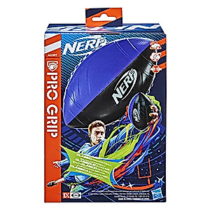 NERF Pro Grip Football, Blue, Classic Foam Ball, Easy to Catch & Throw, Balls for Kids, Kids Sports Toys