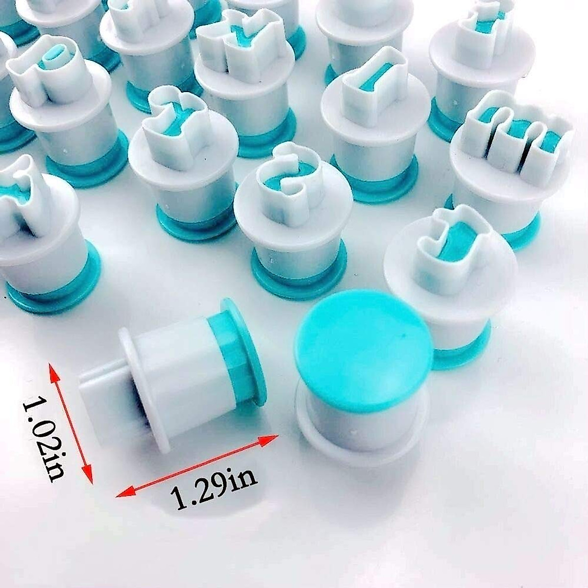 Alphabet Letter Fondant Cake Biscuit Mold, Cookie Stamp Impress, Alphabet Letters Cake Tool, Embosser Cutter, Upper Case Letter Shape DIY Cookie Biscuit (26 PCS/Set)