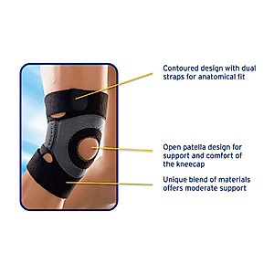 FUTURO Performance Knee Support, Ideal for General Support and Exercise, Large