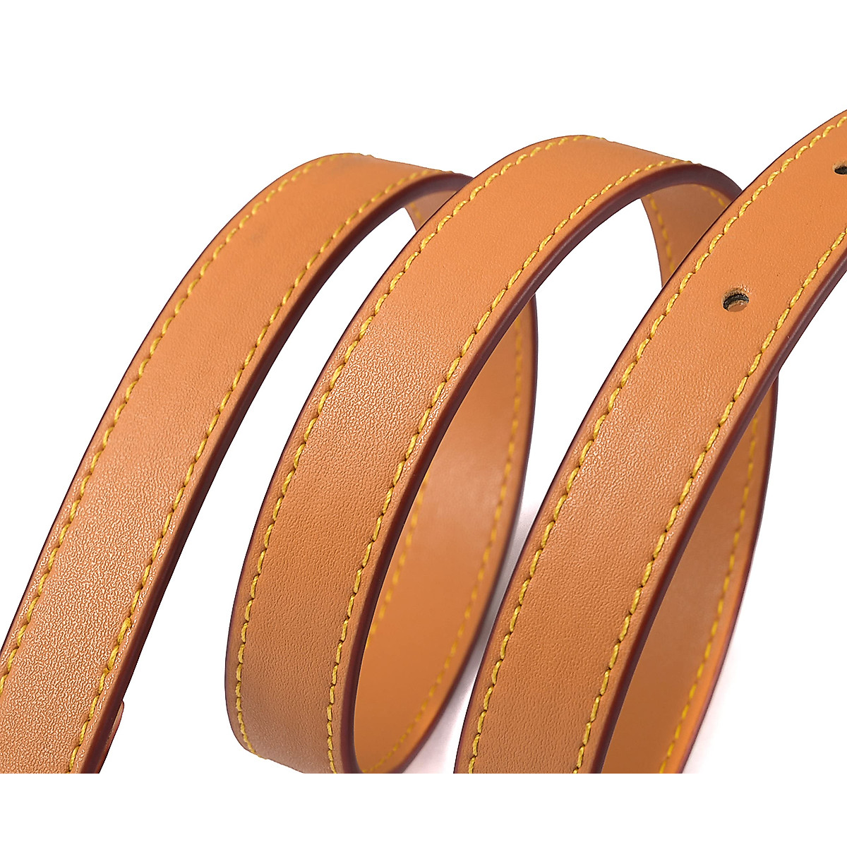 LDKJ Vachetta Leather Adjustable Crossbody Strap for Women's Crossbody Handbags (Beige Yellow)