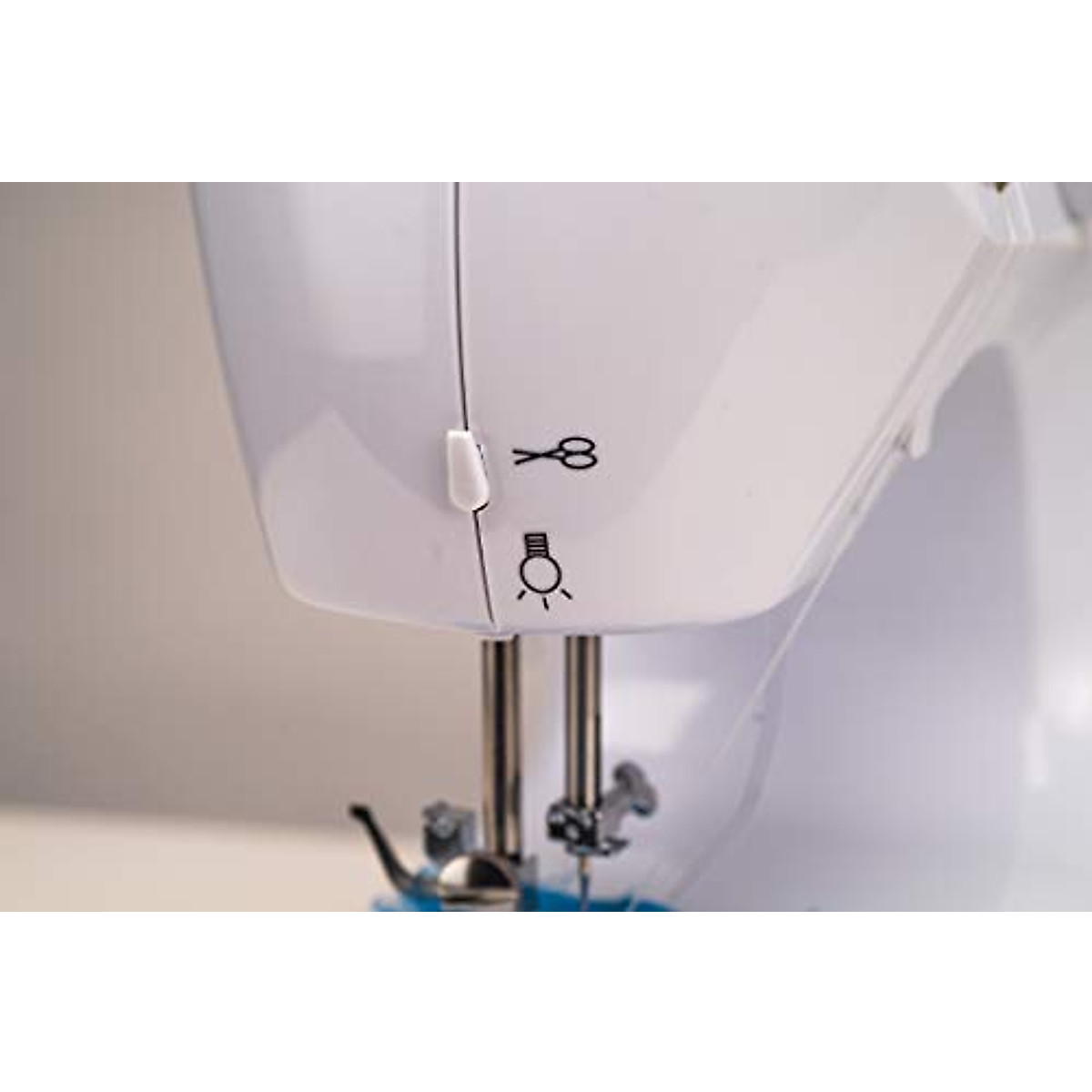 Michley Professional Desktop Sewing Machine SS-700+, 16 Built-in Stitch Patterns, 13.5-inches by 5.8-inches by 11.5-inches, White