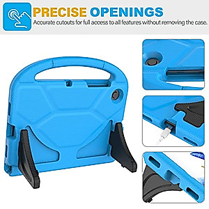 SUPLIK Kids Case for Samsung Galaxy Tab A8 10.5 inch 2022, Galaxy Tab A8 10.5" Case with Screen Protector, Shockproof Handle Stand Protective Cover for Tab A8 10.5 Tablet (SM-X200/X205/X207), Blue