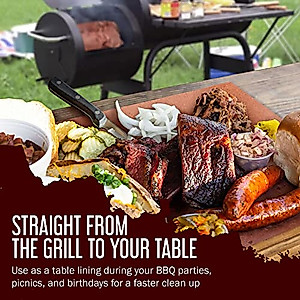 Pink Kraft Butcher Paper Roll - 18 Inch x 100 Feet (1200 Inch) - Food Grade Peach Wrapping Paper for Smoking Meat of all Varieties Ð Unbleached, Unwaxed and Uncoated - Made in USA