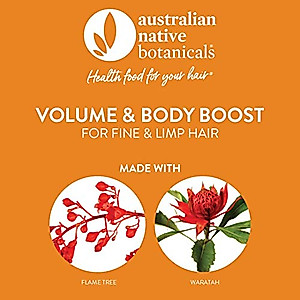Australian Native Botanicals Natural Conditioner For Vegan Sulfate Free Conditioner For Men & WomenFine, Limp & Oily Hair, 17 Fl Oz