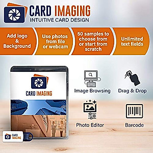 Evolis Primacy 2 Single Sided ID Card Printer & Supplies Bundle Badge Machine (PM2-0001-A)