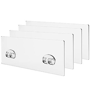 Orimade 4 Pack Transparent Adhesive Strip for Stainless Steel Corner Shower Caddies 8.66 x 2.75 inches (22 x 7 CM)