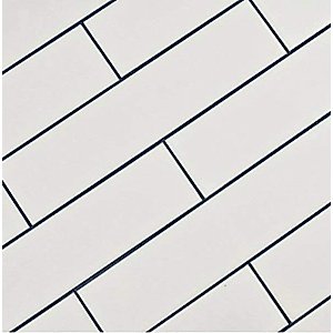 White Subway Tile Gloss Finish 2" X 8" ( 60 pieces- Box of 6.5 Sqft), Wall Tile, Backsplash Tile, Bathroom Tile, Designed in Italy