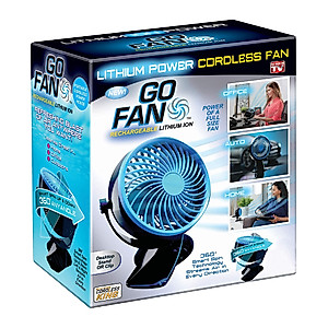 Spark Innovators Go Fan - Rechargeable Lithium Ion Fan - (2) Pack - As Seen on TV