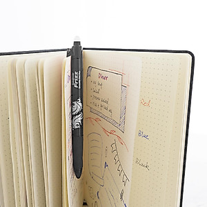 BAZIC Frizz Erasable Gel Pen 0.7mm Black Color, Retractable Clicker Fine Point Inks Pens for Gift Office School, 144-Packs