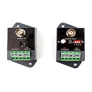 Merryshop Active Video balun UTP Video Transceiver with HD-CVI-TVI-AHD-CVBS Effective Distance 1800M