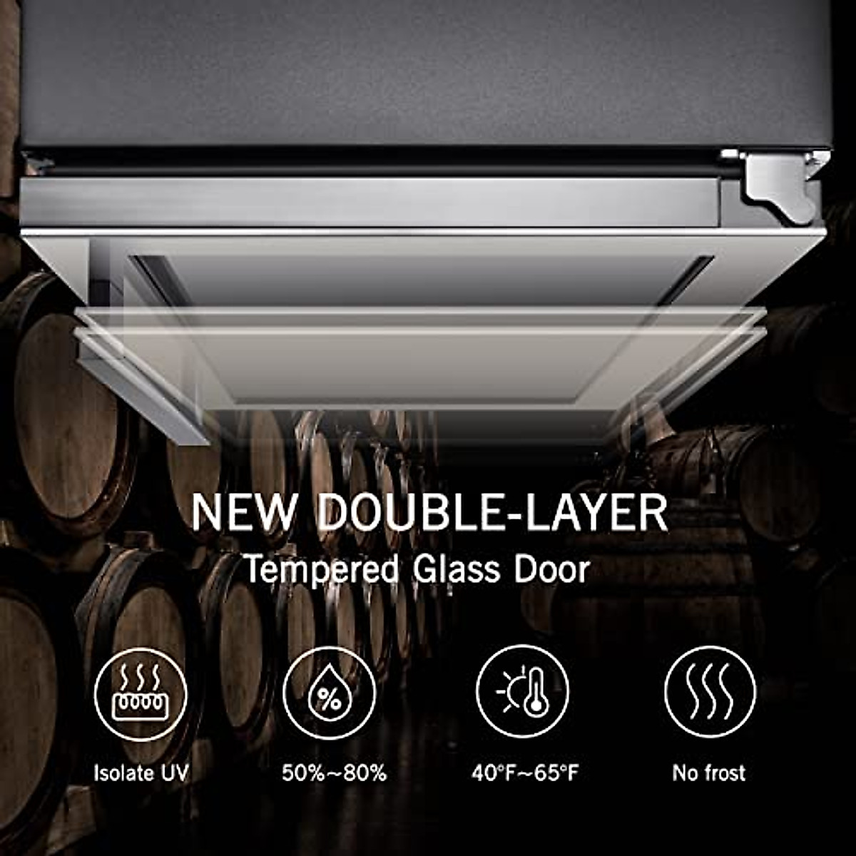 Ca'Lefort Wine Cooler Stylish Compressor Fridge for Home, Office, or Kitchen