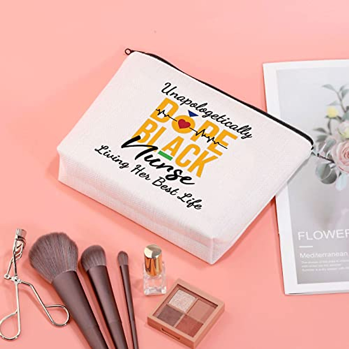 JXGZSO Black Nurse Gifts Black Nurse Bag African American Nurse Gifts Unapologetically Dope Black Nurse Living Her Best Life (Unapologetically Dope bag)