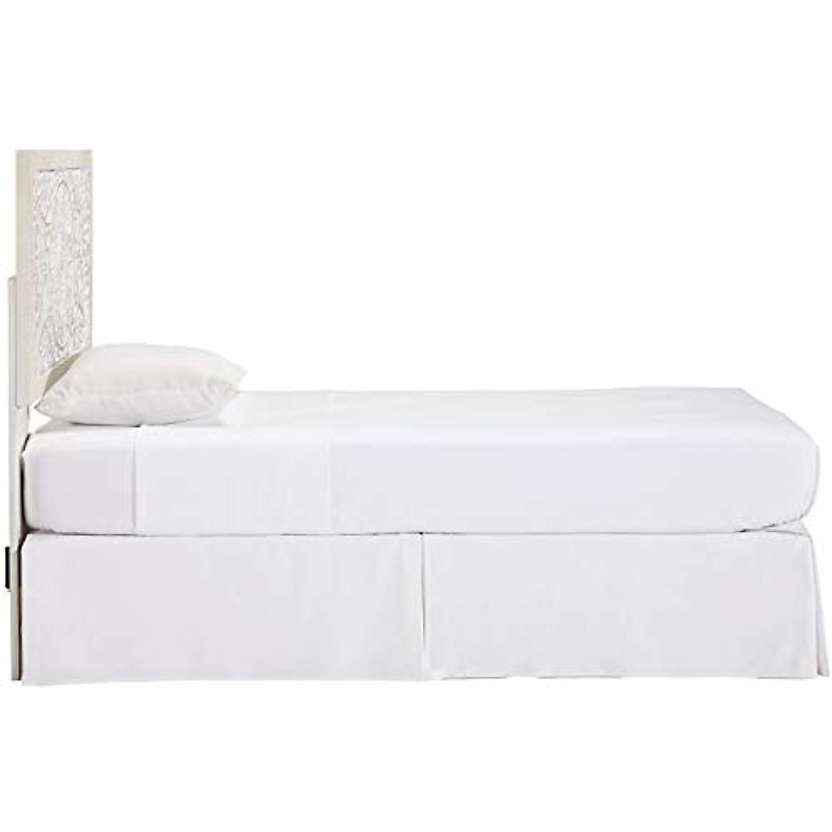 Signature Design By Ashley Paxberry Twin Boho Headboard, Distressed White
