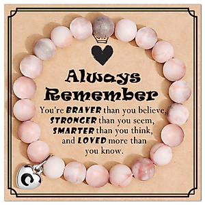 Jewelry&Card Christmas Inspirational Teen Girl Gifts Trendy Stuff "C" Letter Bracelets Cute Birthday Gifts Ideas for 13 14 15 16 Year Old Teens Her