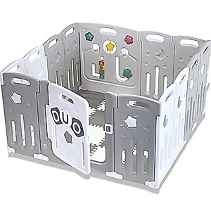 Venture All Stars Duo Lite Baby Playpen with Play Fitted Mats, Multi Award Winner