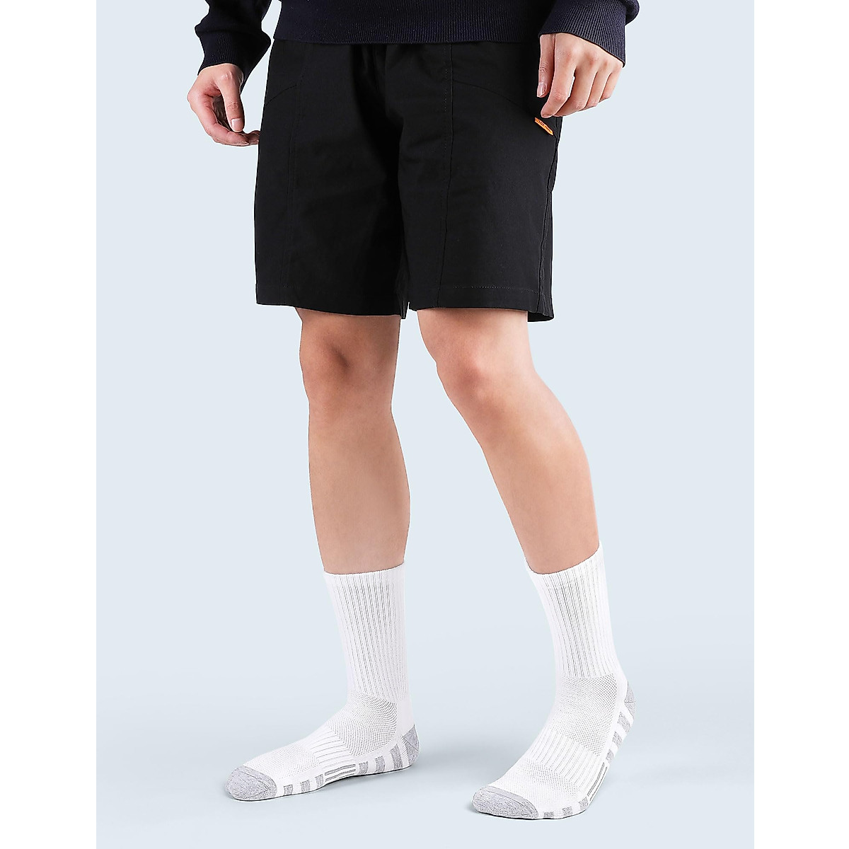 Airacker Athletic Socks Sport Running Calf Socks Performance Cushioned Breathable Crew Socks for Men Women(6 Pairs)