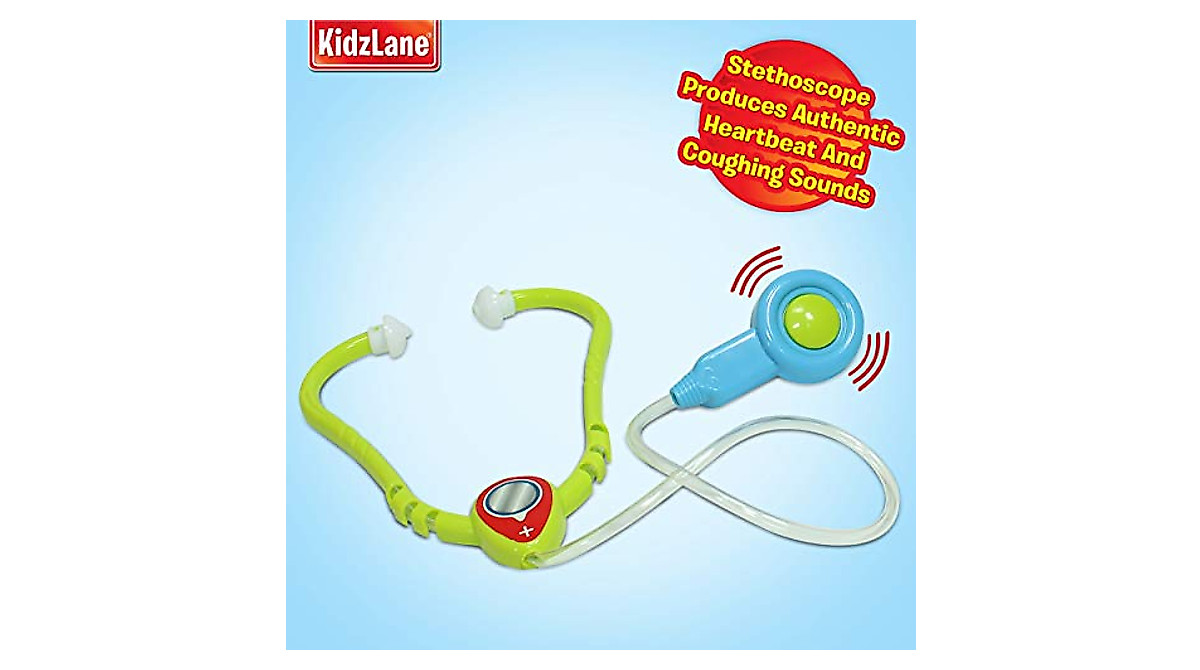 Kidzlane Play Doctor Kit for Kids - 7-Piece Role-Play Set for Ages 3+