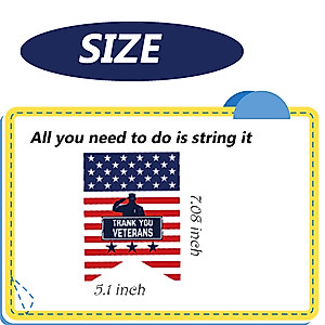 CupaPlay Veterans Day Banners Decorations Thank You Veterans Patriotic Independence Party Supplies Decor Favors Banner