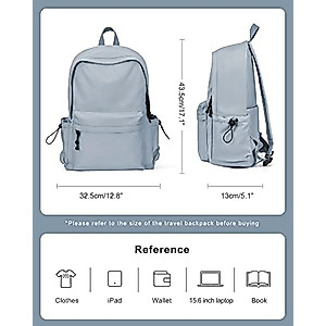 Backpacks For School Backpack For College Bookbag For Women School Bag Book Bags Waterproof Gym Backpack For Women Men Simple Aesthetic Backpack Blue