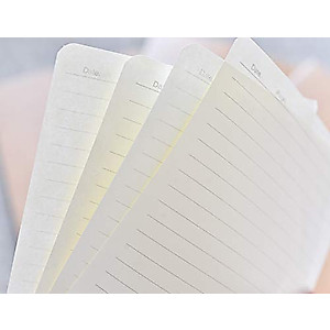 TWONE Journal, Travel Notebook Journal with Brown Soft Cover A5 Notebooks for Travelers, Work, School, Writing Note, Taking Kraft (5.5 x 8.3 Inches, 60 Lined Pages, 30 Sheets, 6-Pack)