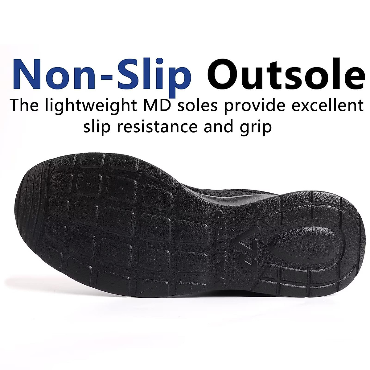 MAIITRIP Mens Walking Shoes,Ultra Lightweight Breathable Tennis Running Shoes Mesh Non-Slip Casual Comfortable Fashion Sneakers Work Gym Workout Athletic Sport Cuhioning Trainers Black Size 10