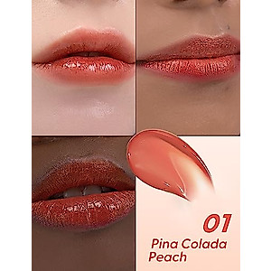 It's SKIN Tincy All-Day Semi-Matte Lip Stain Tint 0.13oz (01 Pina Colada Peach) - Non-Transfer Wear | Smooth Satin Finish, Rich Pigmentation | Moisturizing, Comfortable Vivid Color for Lasting All-Day