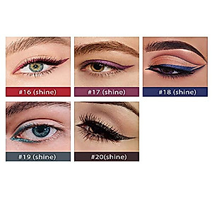 COOSA Waterproof Eye Liner Pencil Set 20 Colors Natural Matte Long Lasting Eyeliners Eye Makeup Pencils,Easy Apply Colored Eyeliner Retractable Eye Makeup Liners and Shadow Pencil for Women