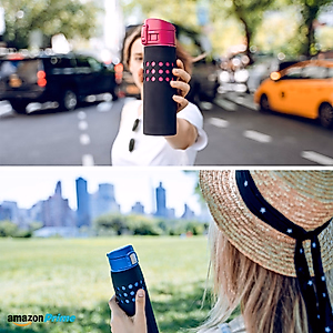 FLASKGEAR Protect & Go Silicone Sleeve Cover compatible with Zojirushi Brand Insulated Vacuum Thermos Water Bottle (BLACK, 16 oz / .48 litre)
