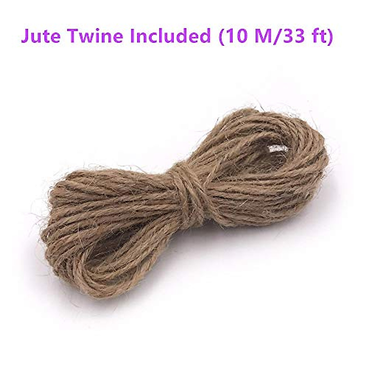 Areedy 200PCS Wood Clothes Pins 2.5cm Sturdy Mini Clothespins Photo Clips with Jute Twine Multi-Function DIY Paper Peg Pin Craft Clips