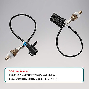 O2 Oxygen Sensor Upstream Downstream 4Pcs Compatible with Chevy Suburban GMC Sierra & More Replaces# 234-4012, 234-4018